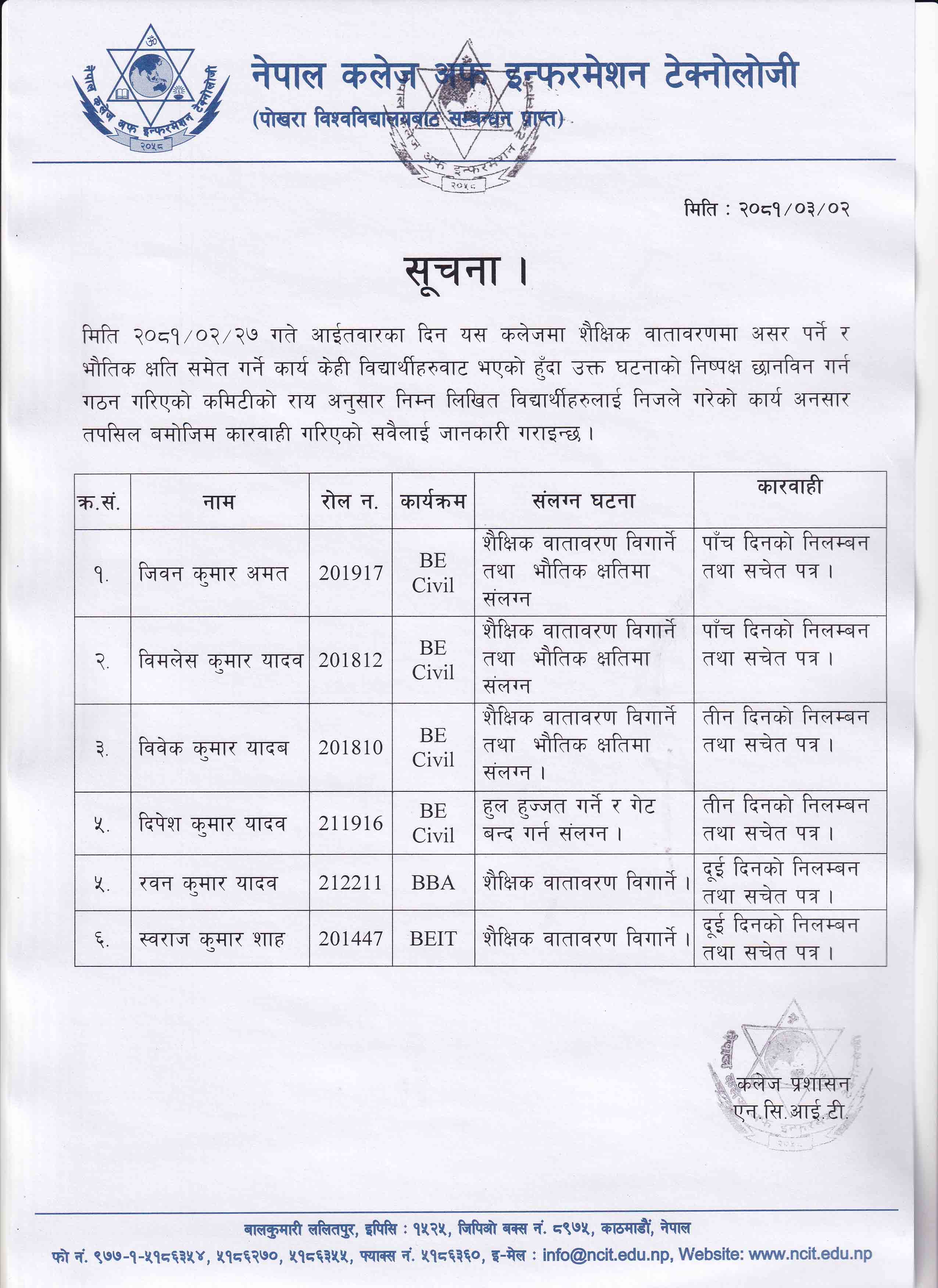 Nepal College of Information Technology